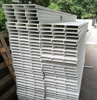 China Pultruded FRP Grating Decking Panel 40mm High 80% Open Area Wood Grain Finish for sale