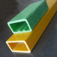 China Pultruded Fiberglass Composite Square Tube 1m to 11.6m Length for Insulated Ladder for sale