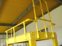 China FRP Stair Handrail 250 lbs Capacity Corrosion Resistant Fiberglass Safety Railing 0.5m to 6m Length for sale