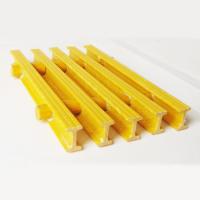 China FRP Bridge Decking Board 40% 80% Open Area Fiberglass Composite Outdoor Floor Panel 300x40x4mm for sale