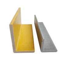 China Pultruded FRP Fiberglass Angle Bar 40x40x5mm High Strength Corrosion Resistant Structural Profile for sale