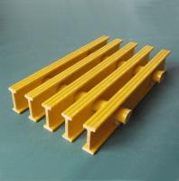 China Pultruded FRP Floor Grating 25mm 38mm GFRP Fiberglass Decking Walkway for sale
