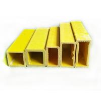 China UV Resistant FRP Fiberglass Square Hollow Tube Profile 50x50x4mm for Outdoor Ladder Structures for sale