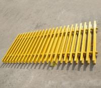 China Pultruded Anti-Slip FRP Trench Grating 25mm to 65mm Height for Industrial Drainage for sale