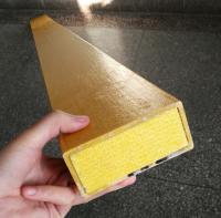China Smooth Polyurethane Foam FRP Construction Structure Fiberglass Cross Arm for Power Pole for sale