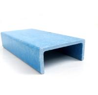China FRP Pultruded Channel Profile 50x25x2.5mm for Corrosion Resistant Industrial Structural Support for sale