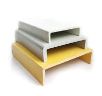 China FRP Pultruded Channel Profile 50x25x2.5mm for Corrosion Resistant Industrial Structural Support for sale