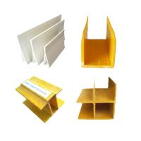 China Fiberglass Reinforced Plastic Pultruded Hollow Angle Section for Structural Support Column for sale