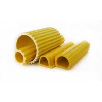 China Pultruded FRP Tube Profiles Anti-Slip Surface 40x27mm 60x27mm for Ladder Handrail for sale