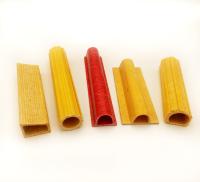 China Pultruded FRP Tube Profiles Anti-Slip Surface 40x27mm 60x27mm for Ladder Handrail for sale