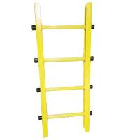 China Pultruded FRP Tube Profiles Anti-Slip Surface 40x27mm 60x27mm for Ladder Handrail for sale