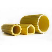 China Customized FRP D-Shape Round Ribbed Tube 40x27mm for Fiberglass Ladder Steps for sale