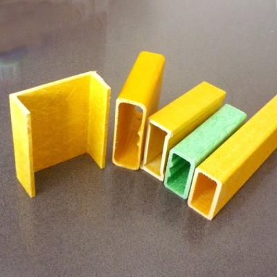 China FRP Fiberglass Box Section L Shape Profile 0.5m to 11.6m Length Custom Cutting Service for sale