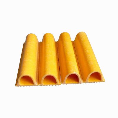 China FRP D-Shaped Anti-Slip Ladder Rung 40x27x3mm Customized Climbing Steps for sale