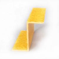 China FRP Fiberglass Pultruded Z Beam Profile 30x15mm Lightweight Sturdy Corner Connection for sale