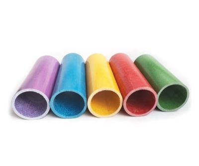 China Customized Pultruded FRP Fence Pole Fiberglass Tube 0.5m to 11.6m Length for sale