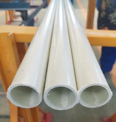 China Chemical Resistant GRP FRP Pultrusion Tube Fiberglass Plastic Pole 1m to 11.6m Length for sale