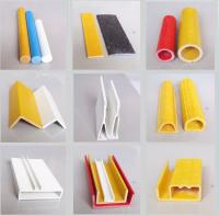 China Pultruded FRP Fiberglass Reinforced Plastic Profiles Rod Tube Channel I Beam Angle Custom Sizes for sale