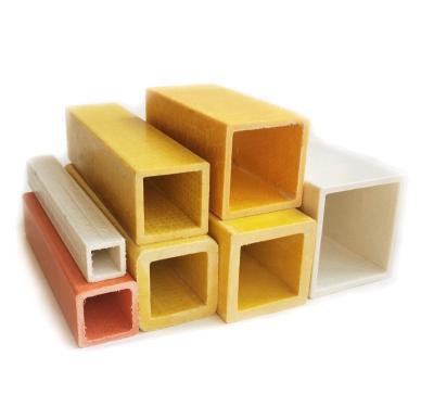 China FRP Fiberglass Square Tube Profile 19mm to 50mm Lightweight Corrosion Resistant for sale
