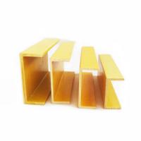 China FRP Channel Profile 50x32x5mm Corrosion Resistant Fiberglass Structural Support for Handrails for sale