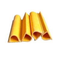 China Custom FRP Pultruded Tube 40x27x3mm High Load Capacity Gear and D-Type for Ladder Rungs for sale
