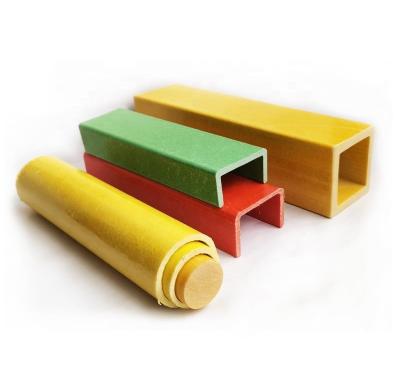 China Smooth FRP Composite Profiles Corrosion Resistant Angle Channel I Beam Tube Rod 6mm to 150mm for sale