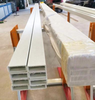 China Structures High Strength Fiberglass Flat Tube FRP Plastic Composite Rectangular Pole Length 1m to 11.6m for sale