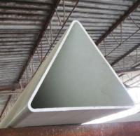China Smooth 180mm FRP Triangle Profiles Fiberglass Triangular Profile GFRP Angle Section for sale