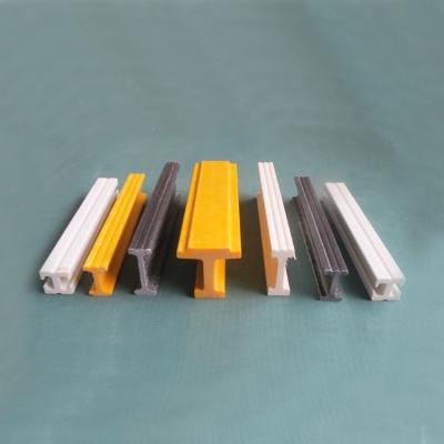 China FRP I Beam Profiles 25mm 38mm 50mm 110mm Structural Fiberglass Composite Bar for Industrial Use for sale