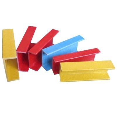 China Anti-corrosion High Strength Fiberglass C Channel Beam Profile 50x25x2.5mm Custom Colors for sale