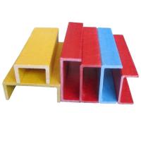 China Anti-corrosion High Strength Fiberglass C Channel Beam Profile 50x25x2.5mm Custom Colors for sale
