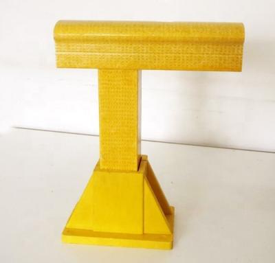China Fiberglass U Channel Top Handrail 50mm Square Rail for Industrial Deck Railing for sale