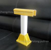China Fiberglass U Channel Top Handrail 50mm Square Rail for Industrial Deck Railing for sale