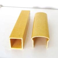 China Fiberglass U Channel Top Handrail 50mm Square Rail for Industrial Deck Railing for sale