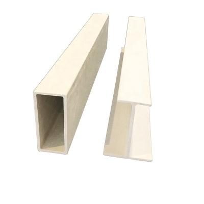 China Smooth Surface Pultruded FRP Structural Support Beams for Corrosion Resistant Designs for sale