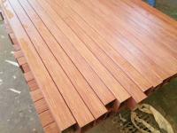 China Anti-Corrosion Wood Grain Fiberglass Composite Tube Profiles for FRP Pergola Structure 0.5m-11.6m for sale