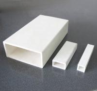 China High Strength FRP Pultruded Fiberglass Composite Plastic Rectangular Tube Size List for Structures for sale