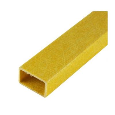 China UV-Protected FRP Pultrusion Rectangular Tube 19x19x2.6mm for Ladder and Handrail for sale