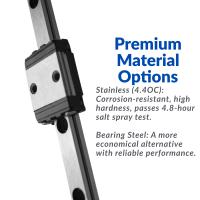China Steel Guide Rail Slider High Precision Linear Guide Slider Adjustable Long Lasting for sale