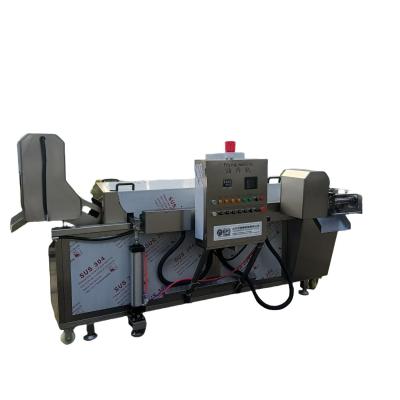 China Stainless Steel Large Automatic Gas Frying Machine for Dough Chicken Meat Onion Potato for sale