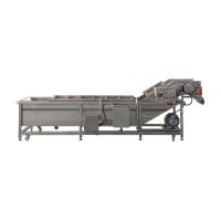 China Vegetable and Fruit Salad Washing Equipment with 1500kg/H Capacity 110V-380V Voltage for sale