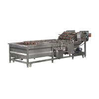 China Vegetable and Fruit Salad Washing Equipment with 1500kg/H Capacity 110V-380V Voltage for sale