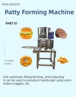 China Thermal Processing Automatic Hamburger Patty Forming Machine for Chicken Nugget Processing for sale