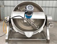 China Free Spare Parts Auto Tilting Hydraulic Stirring Planetary Jacket Pot for Toffee Sauce for sale