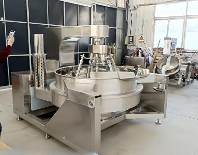 China 1200*900*900 300L Tilting Planetary Stirring Industrial Cooking Kettle with Agitator for sale
