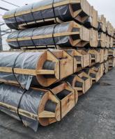 China UHP Grade Needle Coke Diameter 600mm 2400mm Length Graphite Electrode In Stock For Sale for sale