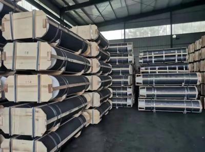 China Graphite Electrodes Designed for Melting of Iron Scrap in Electric Arc Furnaces with Various Diameter and Length Options for sale