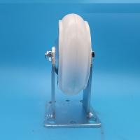 China 6 Inch PU Iron Core Heavy Duty Swivel Caster Lockable 6202 Bearing 190mm Height for sale