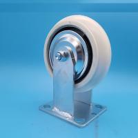 China 6 Inch PU Iron Core Heavy Duty Swivel Caster Lockable 6202 Bearing 190mm Height for sale