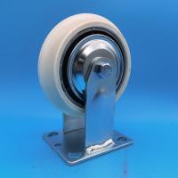 China 6 Inch PU Iron Core Heavy Duty Swivel Caster Lockable 6202 Bearing 190mm Height for sale